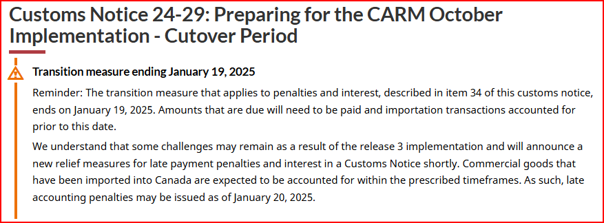 Updated: Customs Notice 24-29 | CSCB National Office