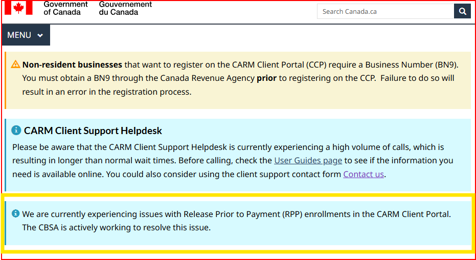 CARM Issue with RPP Enrollments | CSCB National Office